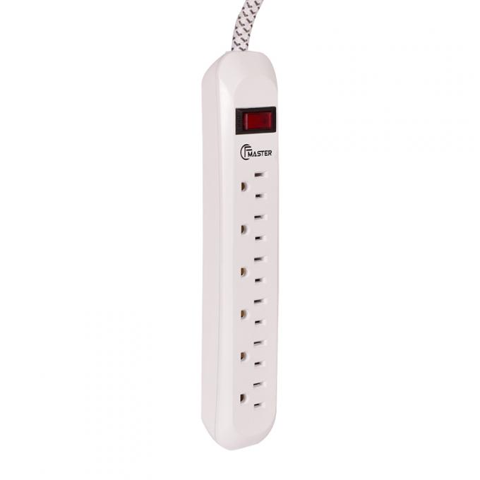 6 outlet Power Socket 1.5FT Cord, Surge Protector, On/Off Switch